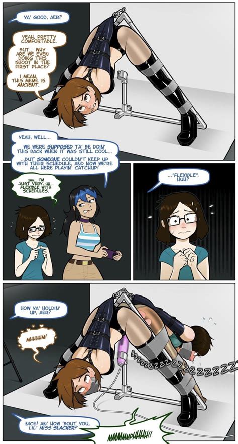 Rule 34 Bondage Bondage Gear Bondage Harness Bondage Outfit Comic Dialogue Jack O Pose Jackal