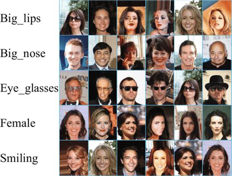 Sample Face Attributes Images From Celeba Dataset Download Scientific Diagram