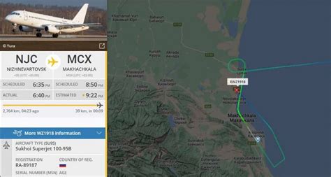 Самолет из Нижневартовска не смог приземлиться в аэропорту Махачкалы из