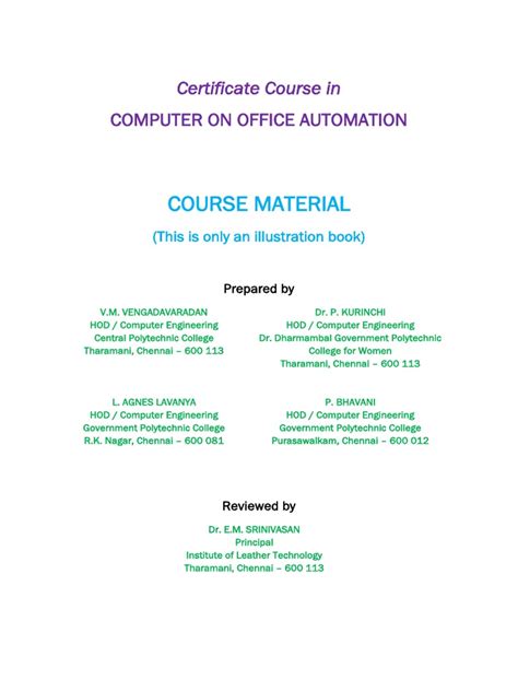 coa course material pdf computer data storage laptop