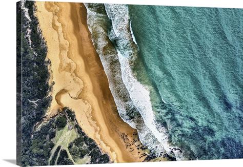 Aerial View Of Beach And Ocean Victoria Australia Great Big Canvas