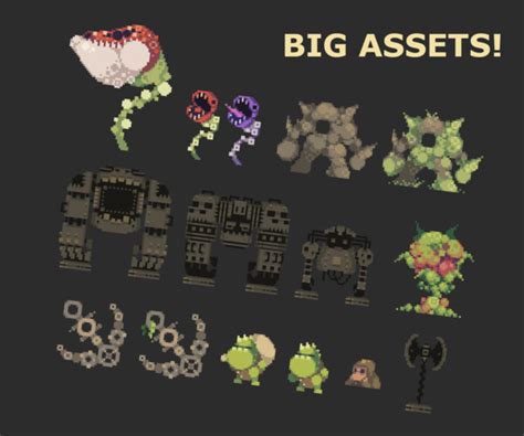 Artstation Huge 16x16 2d Pixel Asset Pack Game Assets