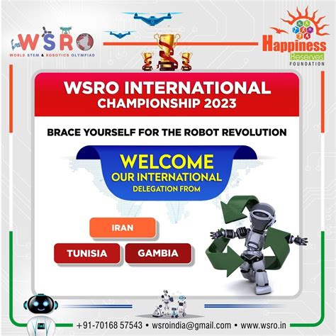 World Stem And Robotics Olympiad On Linkedin Roboticsevent International Iran Tunisia Gambia