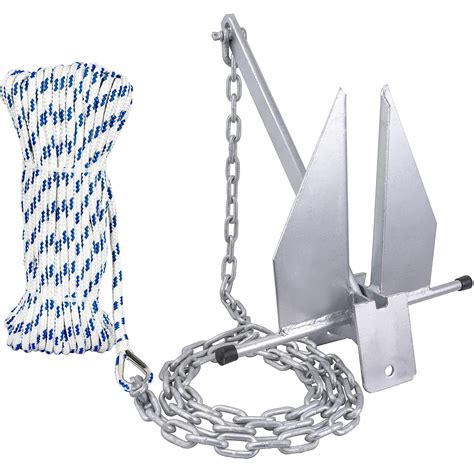 No Hardware • Young Marine Portable Galvanized Fluke Style Anchor Kit Includes Galvanized Fluke