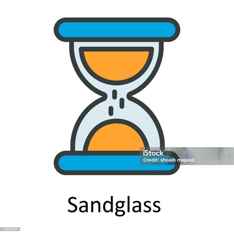 모래 유리 벡터 채우기 윤곽선 아이콘 디자인 그림입니다 흰색 배경에 사용자 인터페이스 기호 Eps 10 파일 0명에 대한 스톡 벡터 아트 및 기타 이미지 Istock