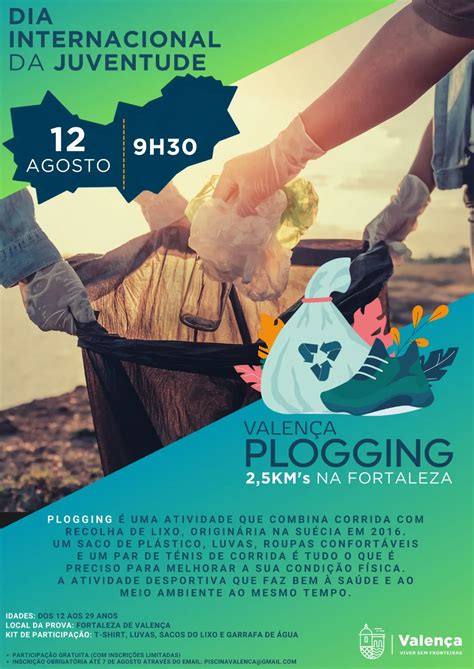 Valença Celebra Dia Internacional Da Juventude Com Iniciativa Plogging Portal Municipal De Valença