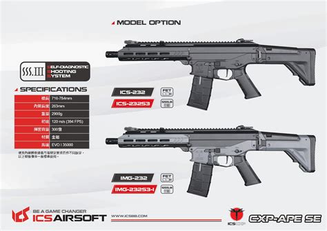 Ics 一芝軒 Cxp Ape Se Ebb Aeg 電動槍 Ics 232 Img 232 杰丹田 生存遊戲 Airsoft