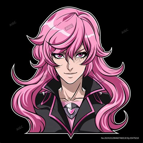 Ai创作图粉色头发少女 卡通粉色头发小女孩 粉红少女吉祥物 动漫人物 漫画人物人设 创空海百合 虫郎紫娥 大理石屋大维娅头像 拟人头像 嘉那 虫郎紫娥殿 动画漫画角色人设 帅气头像设计 卡通