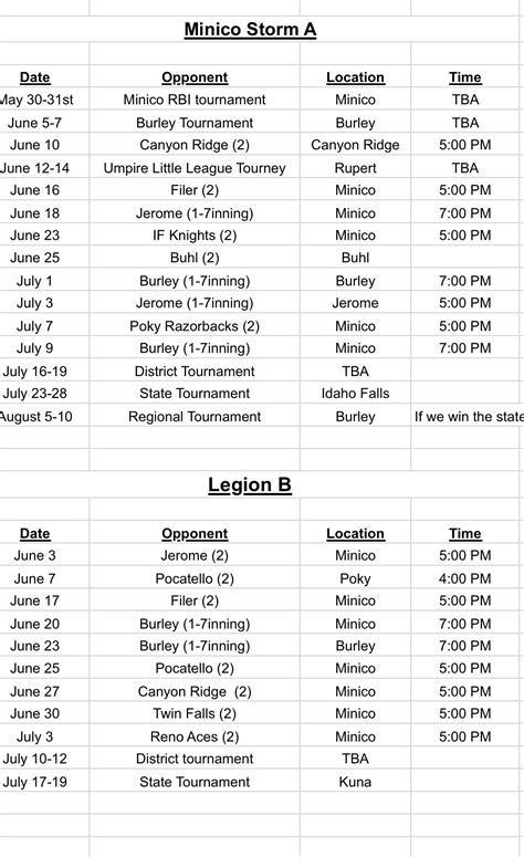 Minico Varsity Baseball