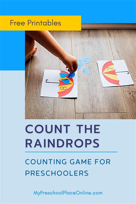 Raindrop Counting Free Download — My Preschool Place Weather