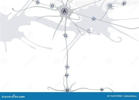 Neural Network With Letters And Numbers Humorous Illustration Stock