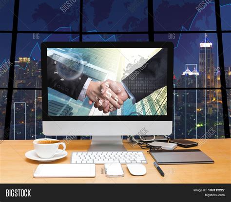 Workspace Computer Image And Photo Free Trial Bigstock