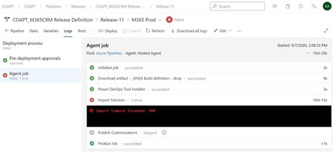 Timeout Error While Importing Solution · Issue 208 · Waelhamzedyn365 Ce Vsts Tasks · Github