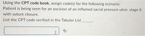 Solved Using The Cpt Code Book Assign Codes For The Following