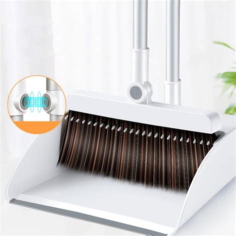 Non Stick Haar Bezem En Stoffer Set Standing Stof Grandado