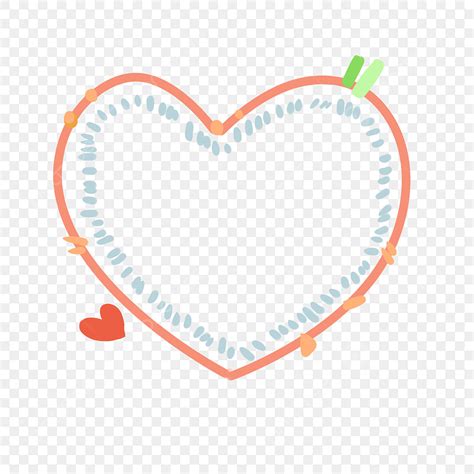핑크 하트 일러스트 모양 테두리 귀여운 하트 모양 분홍 경계 Png 일러스트 및 Psd 이미지 무료 다운로드 Pngtree