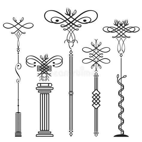Vertical Elements Stock Vector Illustration Of Ornament 5262686