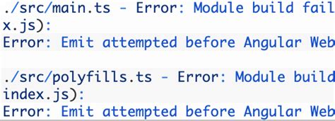 Angularで「error Emit Attempted Before Angular Webpack Plugin Initialization」 It資格マニアのエンジニア技術