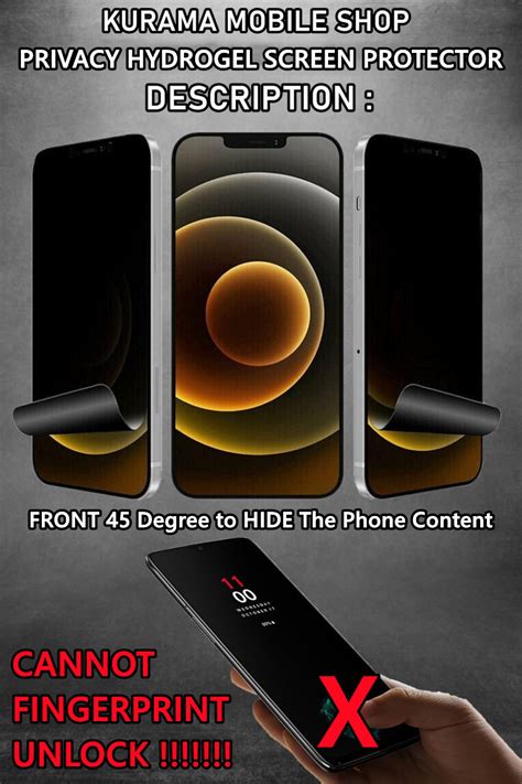 Privacy Hydrogel Screen Protector Zte Blade A G Blade A G