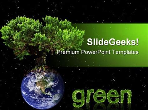 Earth Green Tree Nature Powerpoint Templates And Powerpoint Backgrounds