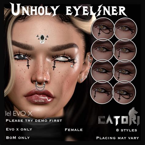 Second Life Marketplace Catori Evo X Unholy Eyeliner Bom Add