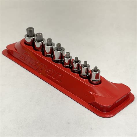 Snap On 8 Pc Combination Drive SAE Hex Bit Stubby Socket Driver Set 1 8 3 8 208EFTAXSY