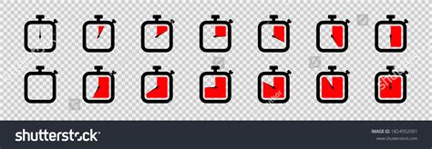 Timer Icon Set Isolated Countdown Timers Stock Vector Royalty Free 1824952091 Shutterstock