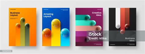 고립 된 사실적 구 잡지 표지 일러스트 세트 추상 엽서 벡터 디자인 개념 컬렉션 A4 용지에 대한 스톡 벡터 아트 및 기타 이미지 A4 용지 개념 개체 그룹 Istock