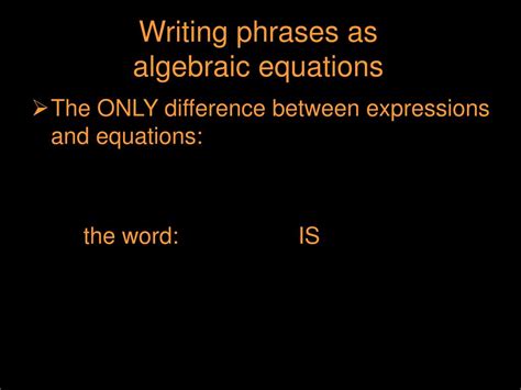 PPT Writing Expressions And Equations PowerPoint Presentation Free Download ID 830743