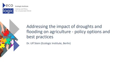 Addressing The Impact Of Droughts And Flooding On Agriculture Ecologic Institute