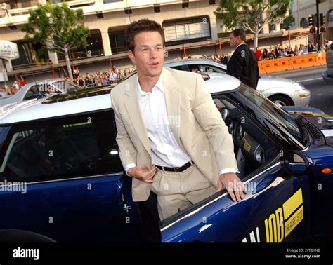 Mark Wahlberg A Cast Member In The Film The Italian Job Arrives At