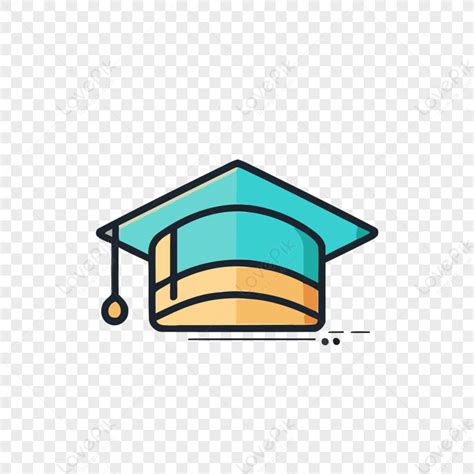 졸업 모자 컬러 라인 디자인 벡터 일러스트 레이 션 우수이 스케치 Png 일러스트 무료 다운로드 Lovepik