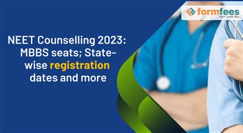 Neet Counselling 2023 Mbbs Seats State Wise Registration Dates And