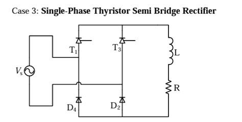 Solved Single Phase Thyristor Full Bridge Rectifier Nominal