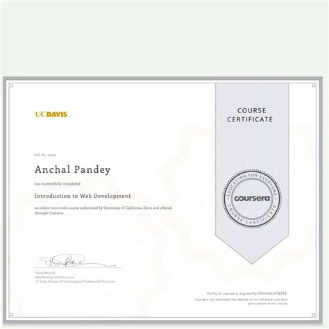 Anchal Pandey On Linkedin Thrilled To Announce That Ive Completed Introduction To Web