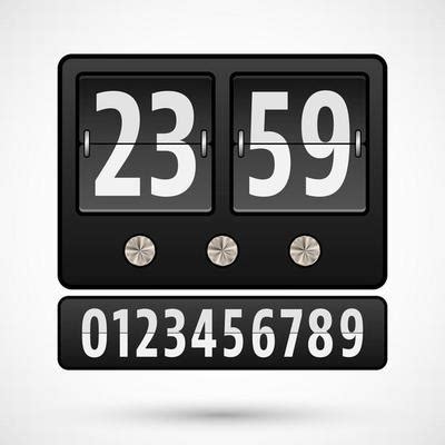 Flip Clock Vector Art Icons And Graphics For Free Download
