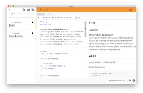 Znote Markdown Based Note Taking App Built To Secure Your Files
