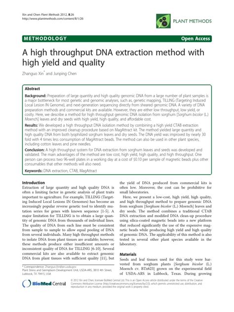 Pdf 2012a High Throughput Dna Extraction Method Dokumen Tips
