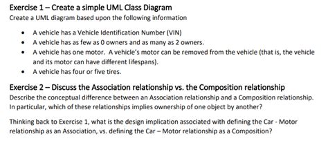 Solved Exercise 1 Create A Simple Uml Class Diagram Create