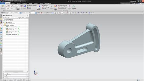 Siemens Nx Design For Beginners 1 Youtube