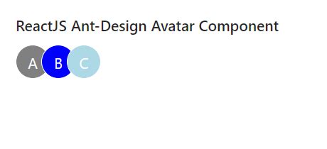 ReactJS UI Ant Design 头像组件 码农参考