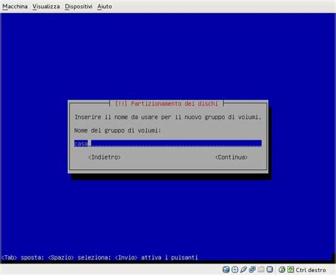 Installare Debian Configurazione LVM Guide Debianizzati Org