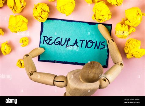 Handwriting Text Writing Regulations Concept Meaning Rules Laws