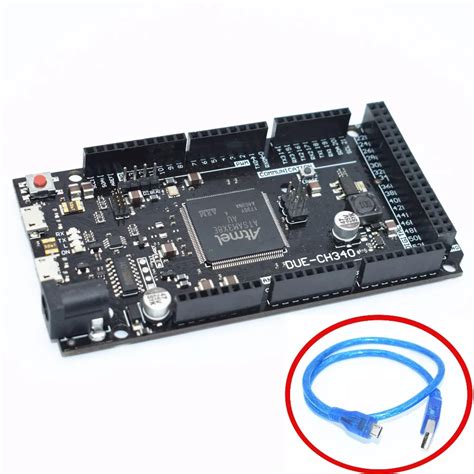Black Due R Board DUE CH ATSAM X E ARM Main Control Board With Cm USB Cable CH G For