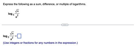 Solved Express The Following As A Sum Difference Or Chegg