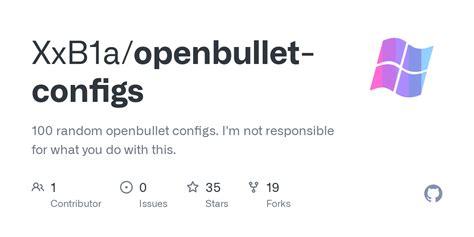 github xxb1a openbullet configs 100 random openbullet configs i m