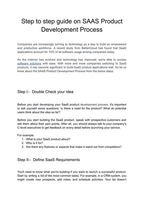 Ppt Step To Step Guide On Saas Product Development Process Powerpoint Presentation Id 11800605