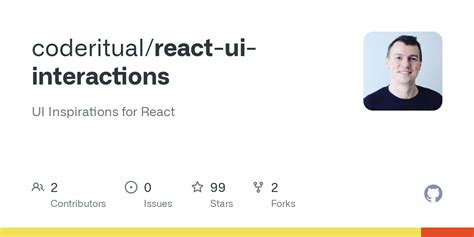 GitHub Coderitual React Ui Interactions UI Inspirations For React