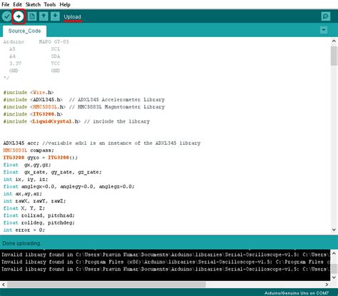 Tutorial To Interface Gy 85 Imu 9dof Sensor With Arduino 8 Steps