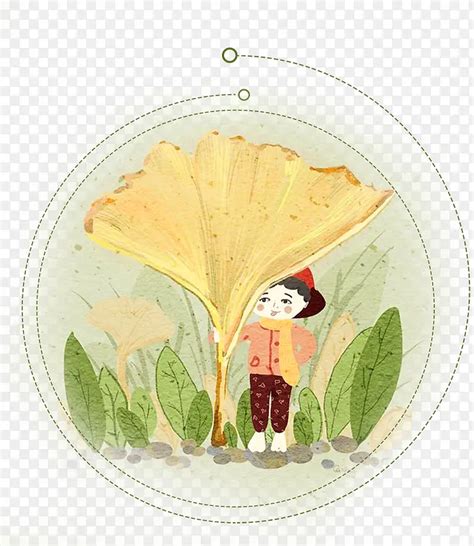 手绘树叶和小孩png图片素材下载图片编号yxolbwdo 免抠素材网